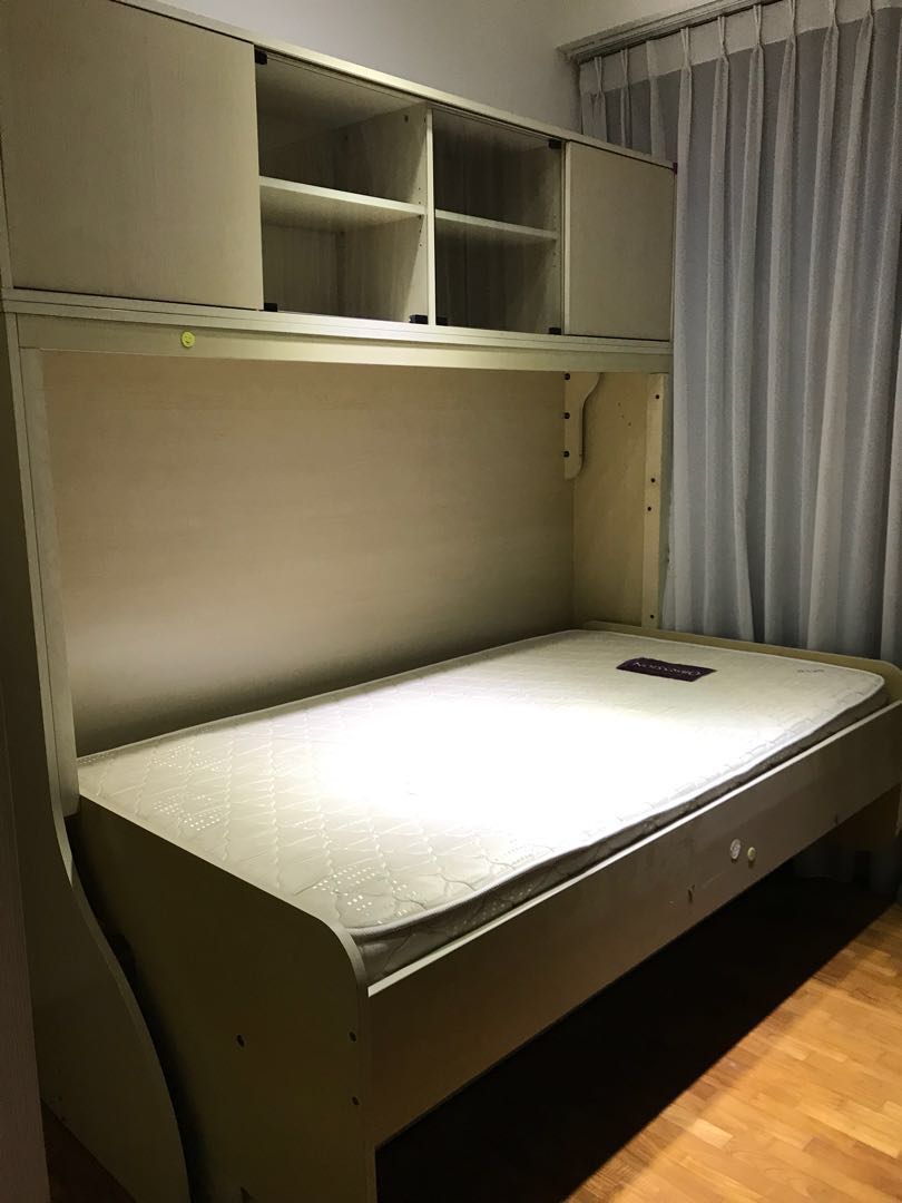 Bed cum study table and book shelf, Babies & Kids, Baby Nursery & Kids ...