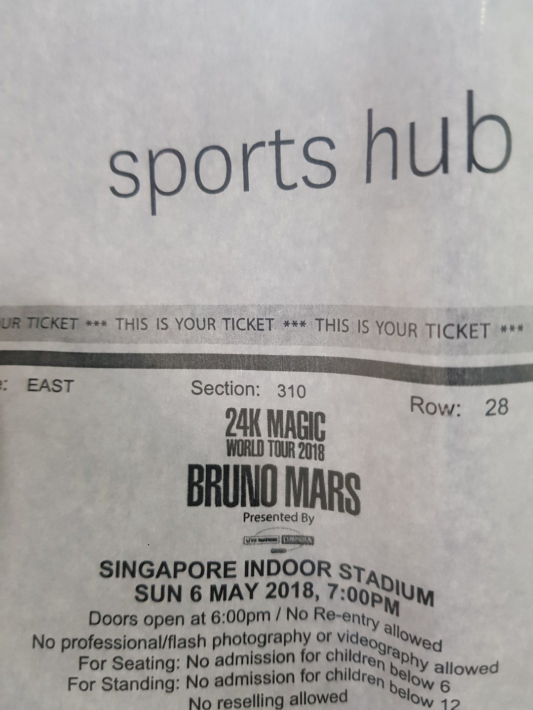 Bruno Mars (6th May), Hobbies & Toys, Memorabilia & Collectibles, Fan ...