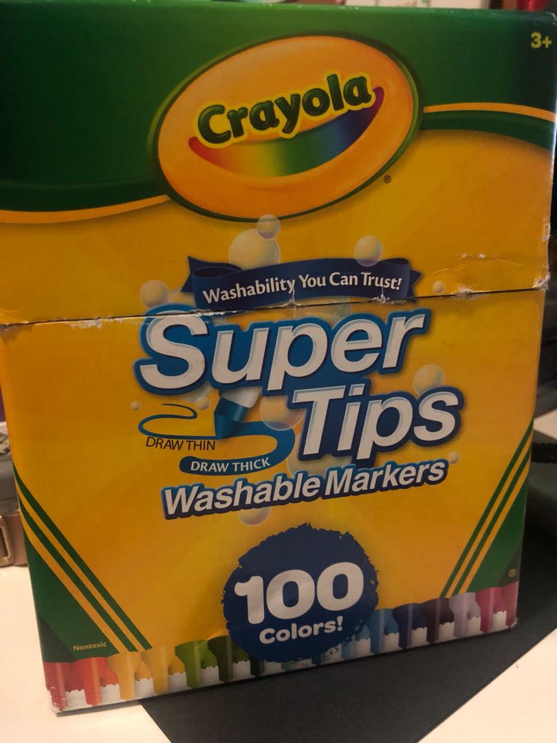 Crayola Supertips 100 pack, Hobbies & Toys, Stationery & Craft, Other ...