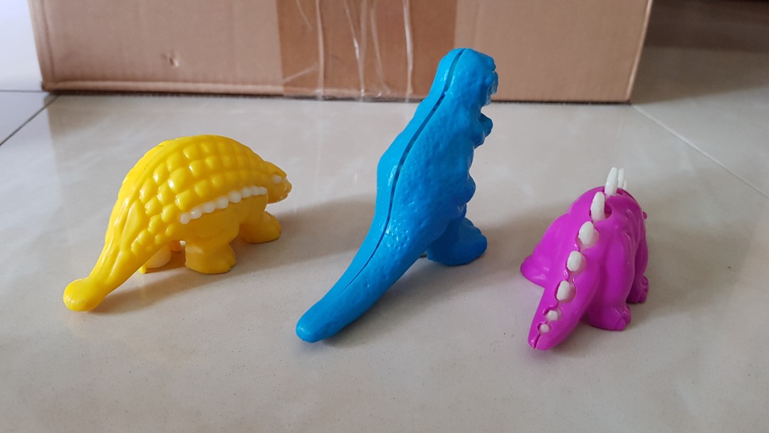 Dinosaur glow in the dark exoskeleton happy meal Mcdonalds toy, Hobbies ...