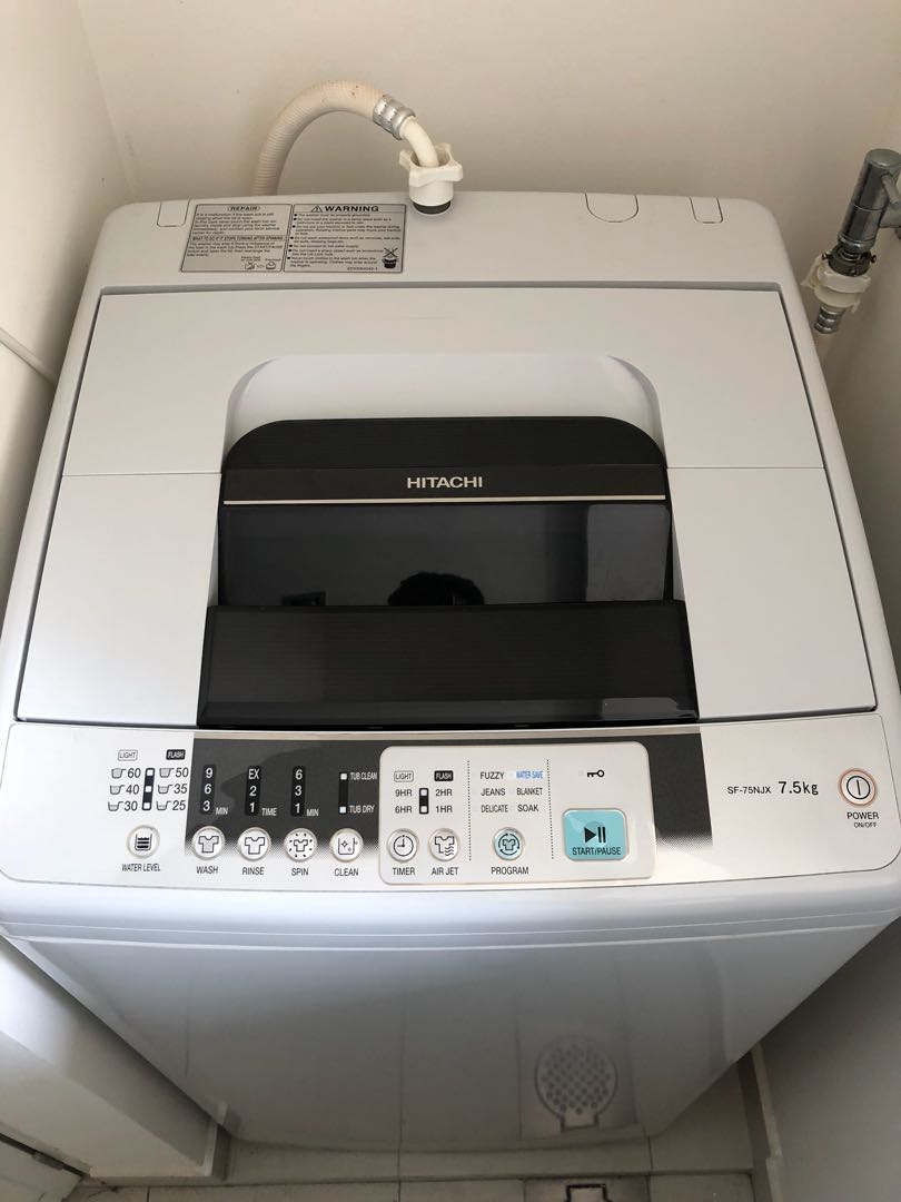 Hitachi 7.5kg Washing Machine, TV & Home Appliances, Washing Machines ...