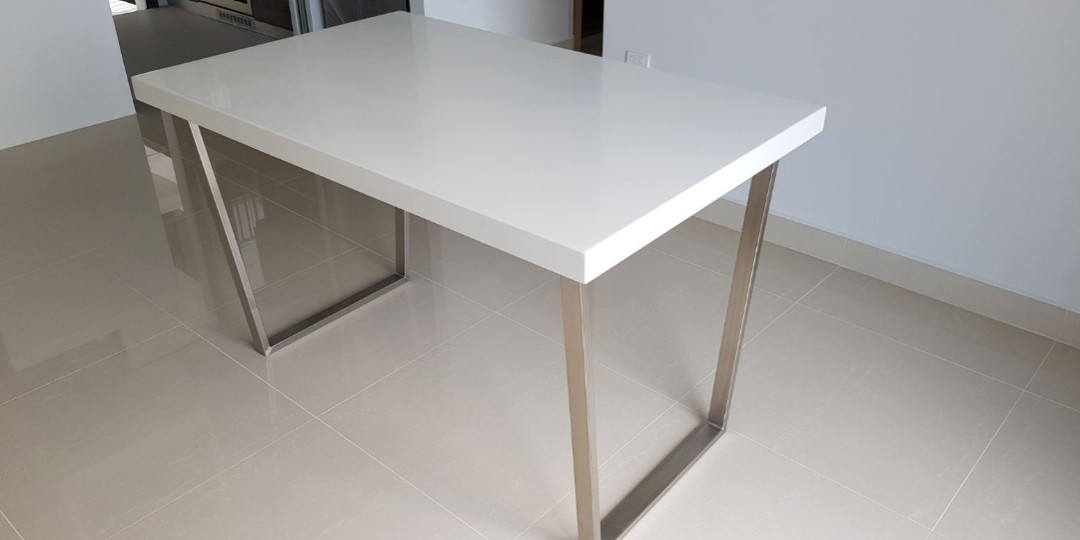 Solid Surface Dining Table (New), Furniture & Home Living, Furniture ...
