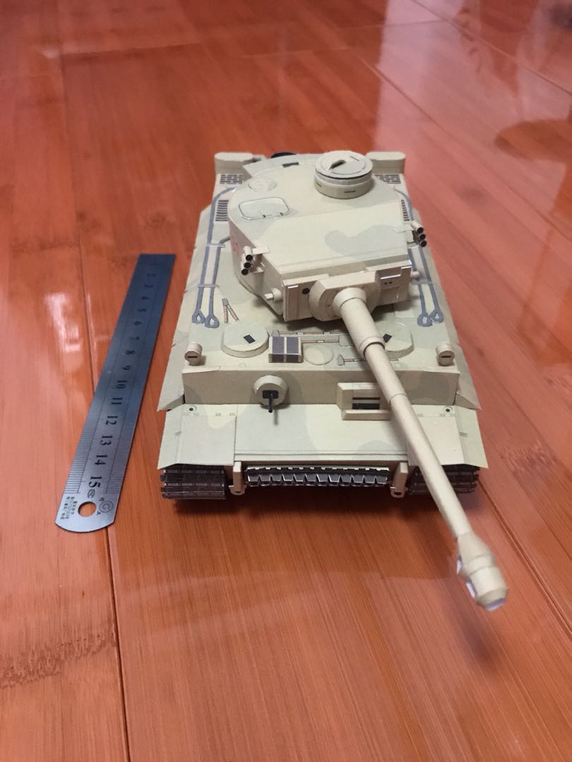 Tiger 1 tank paper model. scale 1:35, Hobbies & Toys, Toys & Games on ...
