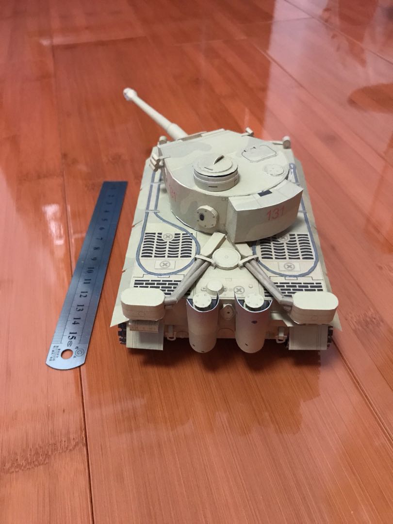 Tiger 1 tank paper model. scale 1:35, Hobbies & Toys, Toys & Games on ...