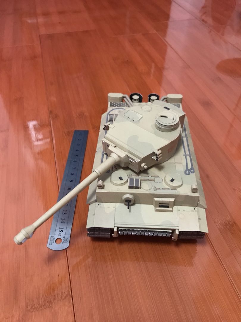 Tiger 1 tank paper model. scale 1:35, Hobbies & Toys, Toys & Games on ...