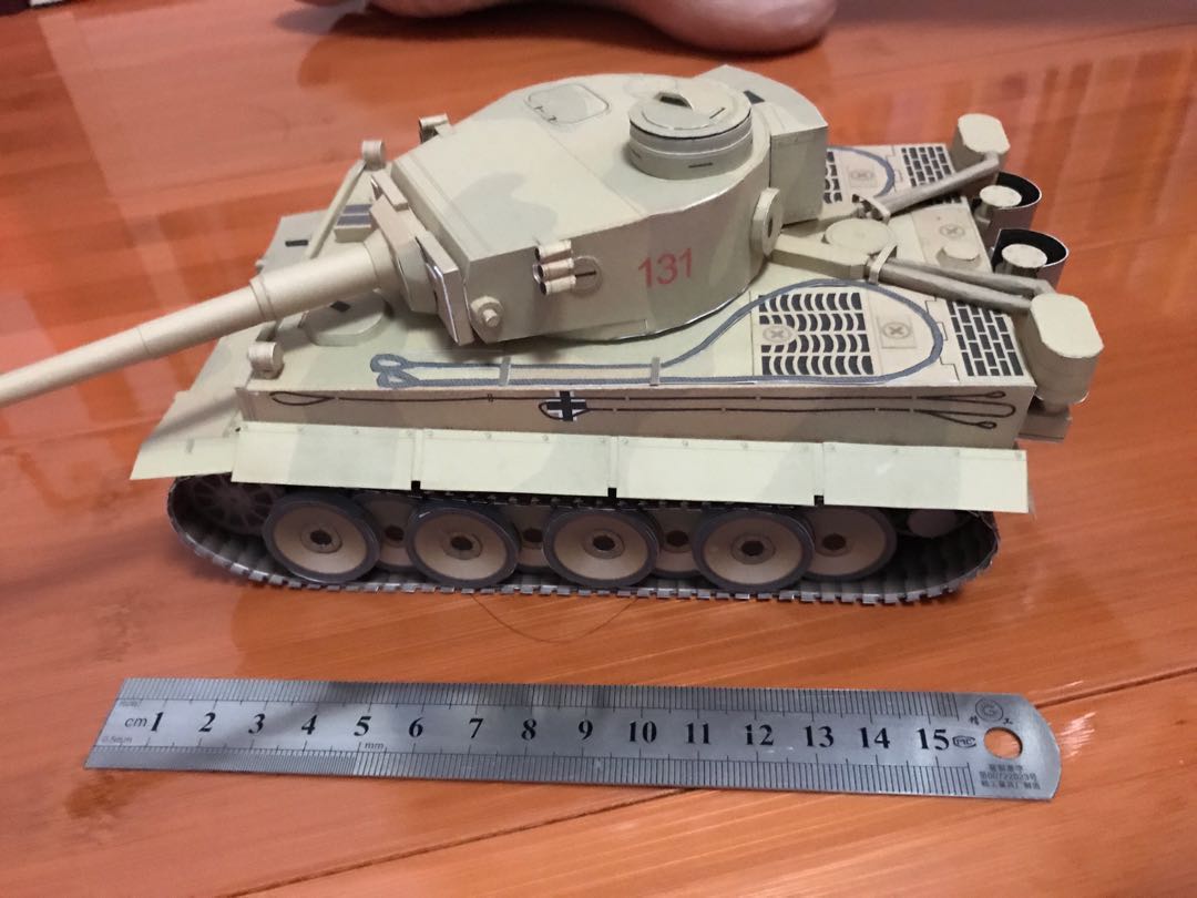 Tiger 1 tank paper model. scale 1:35, Hobbies & Toys, Toys & Games on ...