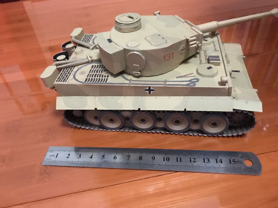 Tiger 1 tank paper model. scale 1:35, Hobbies & Toys, Toys & Games on ...