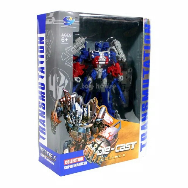 Die Cast Robot Transformer Optimus Prime, Bayi & Anak, Mainan & Baby ...