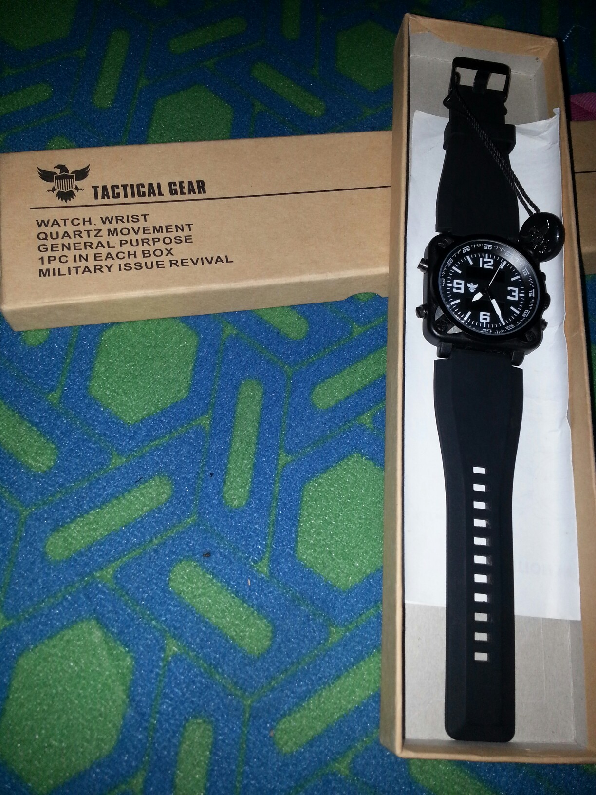 for sale : Tactical Gear Quartz Military Issue Revival watch in a box ...