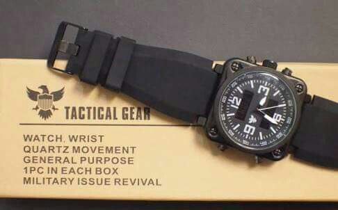 for sale : Tactical Gear Quartz Military Issue Revival watch in a box ...