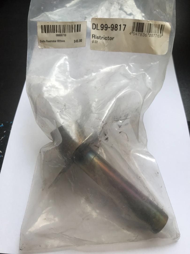 Delta Barrel 4 Exhaust Restrictor / Silencer, Motorcycles, Motorcycle ...