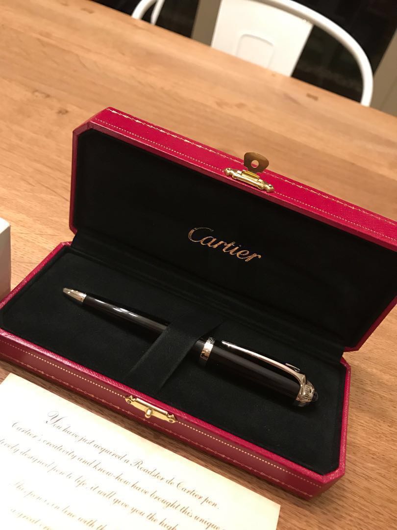 Roadster De Cartier Pen - Black Composite Palladium-Finish Details ...