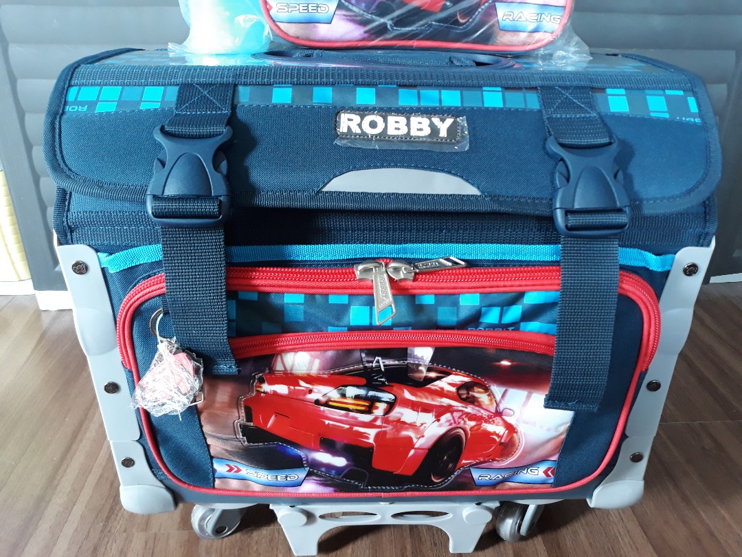 Robby Rabbit trolley bag for boys, Babies & Kids, Baby Nursery & Kids ...
