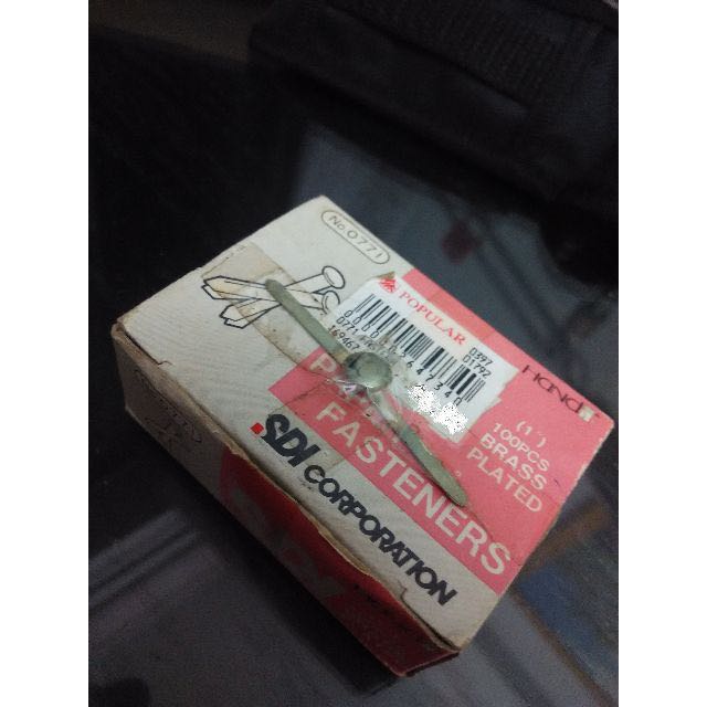 Brass plated Paper Fasteners, Hobbies & Toys, Stationery & Craft, Craft ...