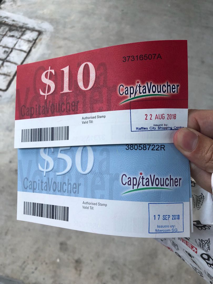 Capital mall voucher $750, Tickets & Vouchers, Vouchers on Carousell