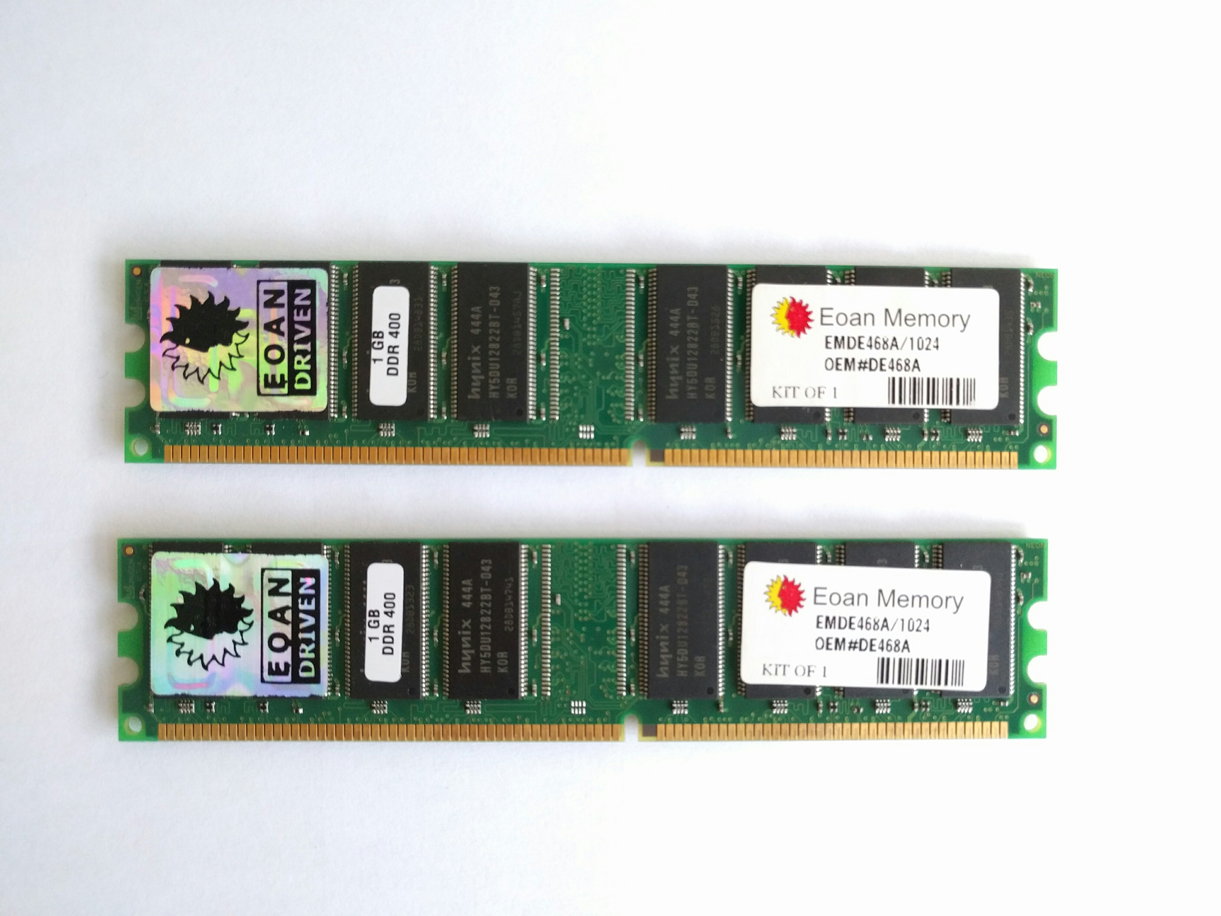 DDR1 1GB PC3200 400Mhz Desktop Ram, Computers & Tech, Parts ...