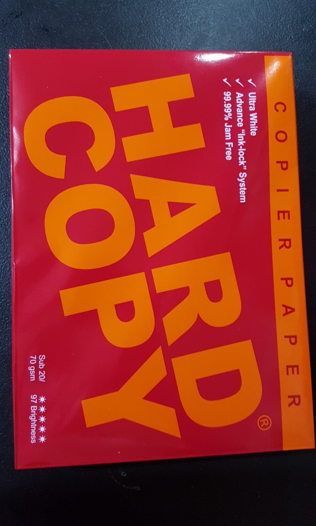 Hard Copy A4 1 ream, Hobbies & Toys, Stationary & Craft, Craft Supplies ...