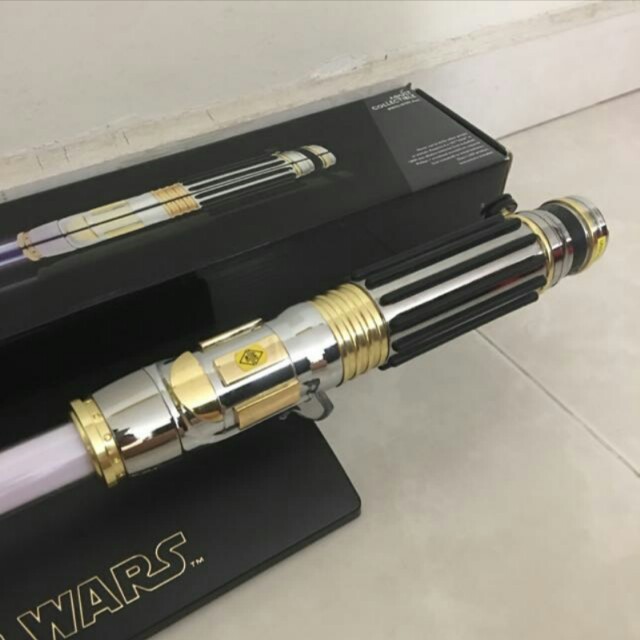 Rare 2007 Hasbro Signature Series Mace Windu FX Lightsaber Star Wars ...