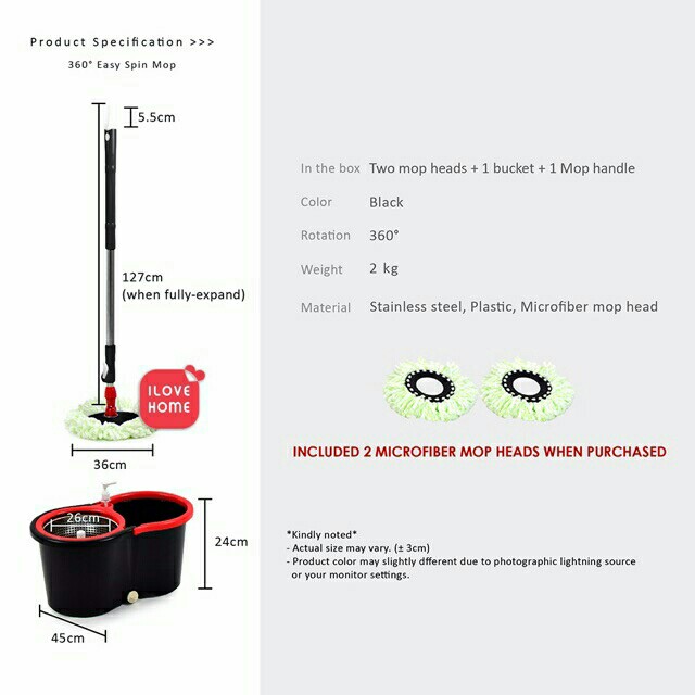 Spin Mop rotation 360 #ikeam50, Furniture & Home Living, Bathroom ...