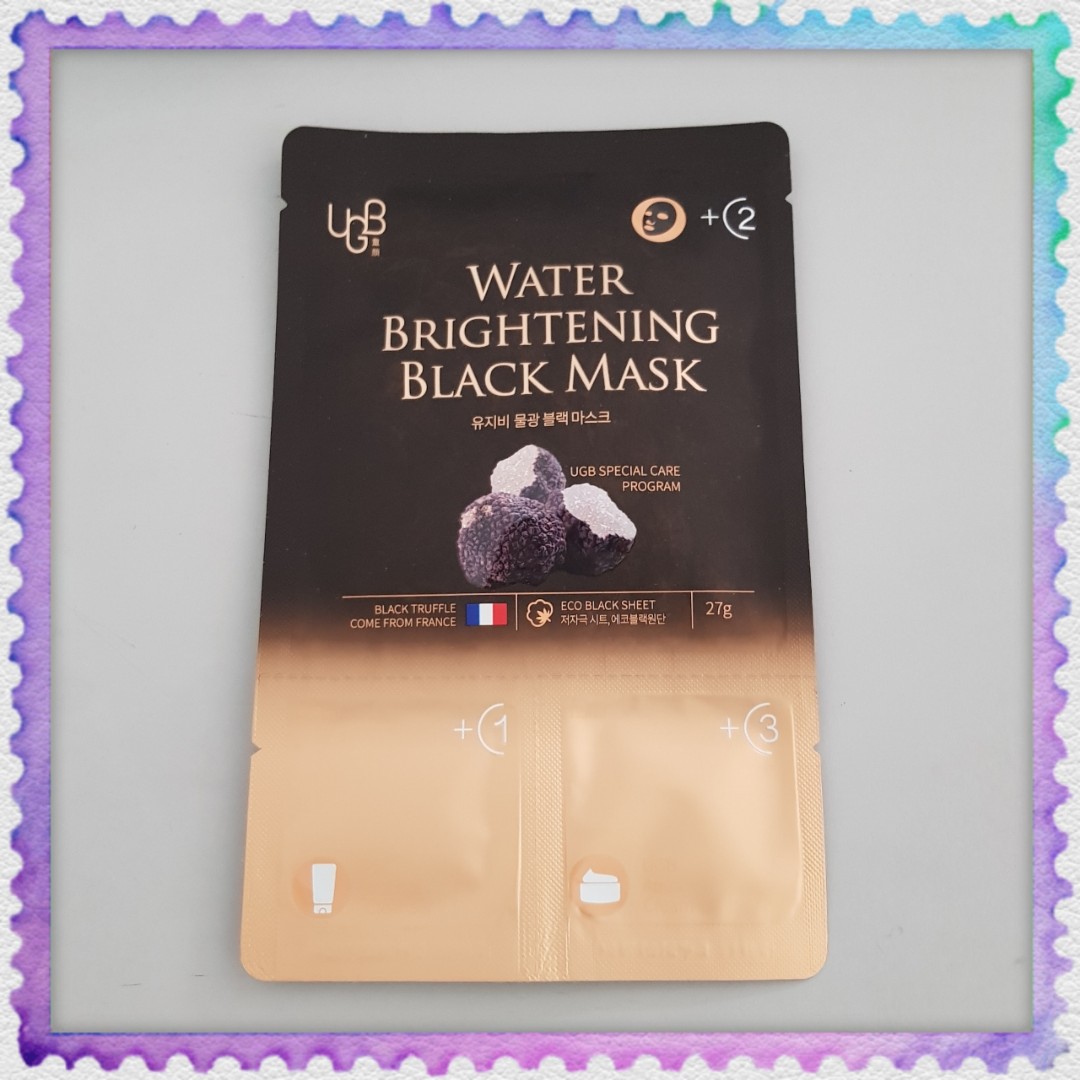 UGB Water Brightening Black Truffle 3-in-1 Mask 1 sheet, Beauty ...