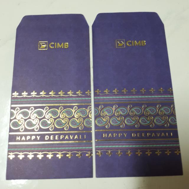 Angpow Money Packet Deepavali CIMB Bank, Hobbies & Toys, Stationery ...