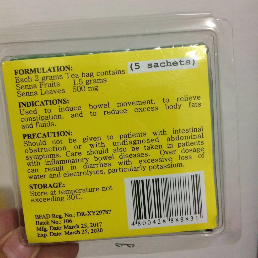 Biguerlai Tea (Senna Leaves) Slimming Tea, Health & Nutrition, Health ...