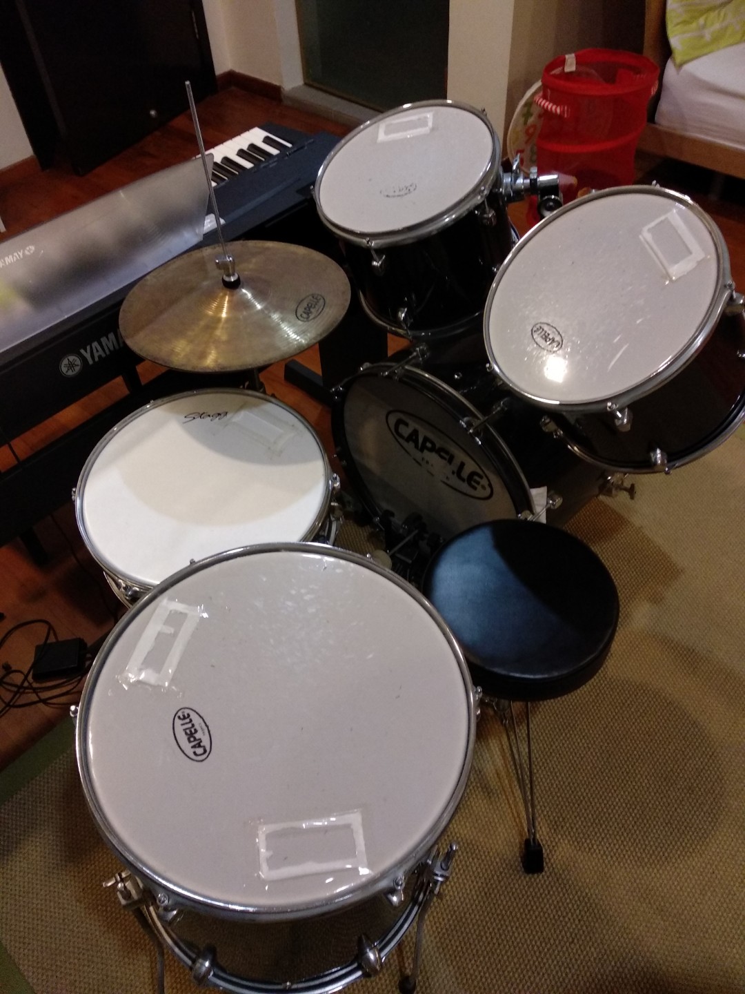 Capelle Drum Set, Hobbies & Toys, Music & Media, Musical Instruments on ...