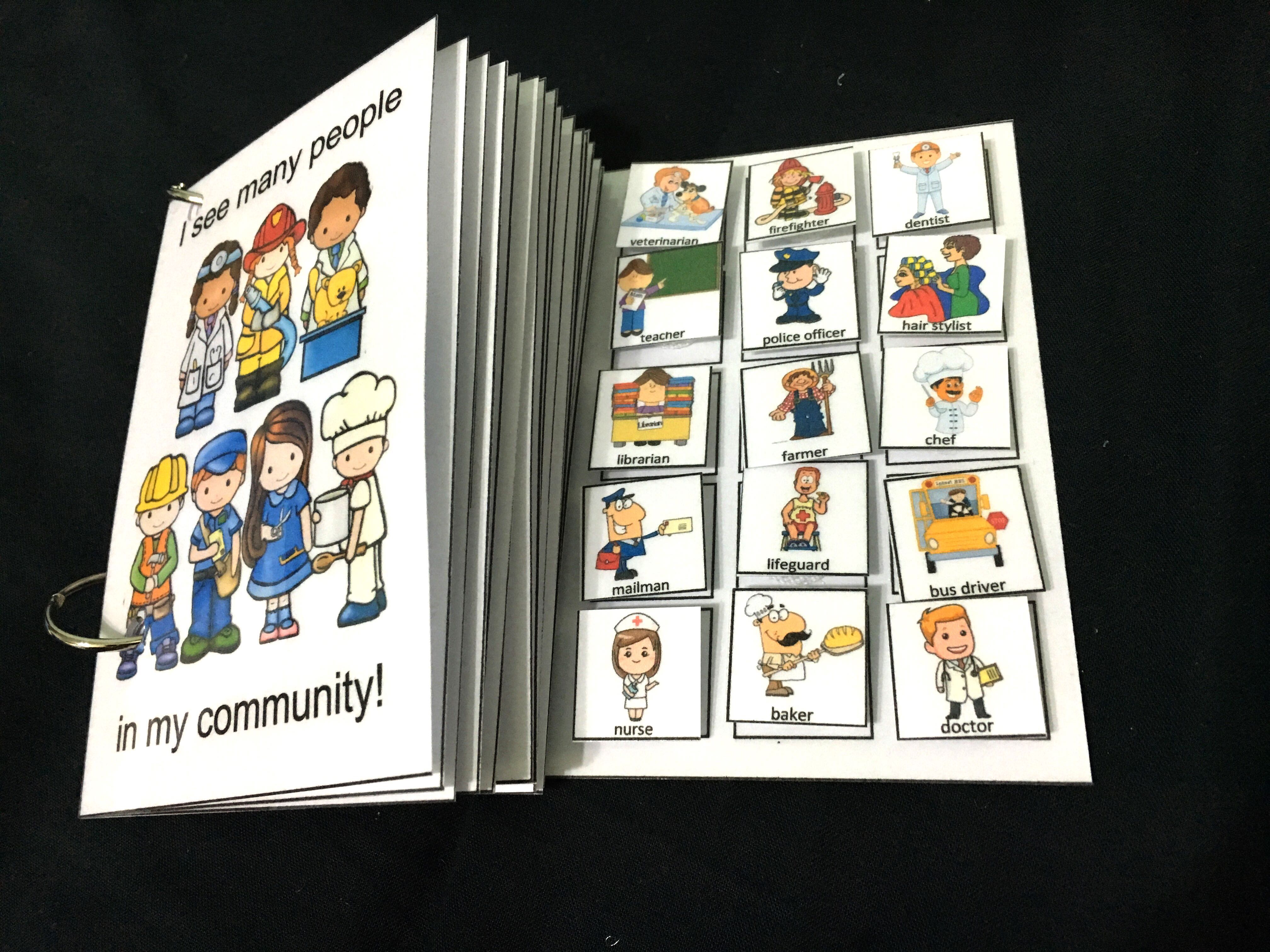 DIY Interactive book: Community Helpers, Hobbies & Toys, Books ...