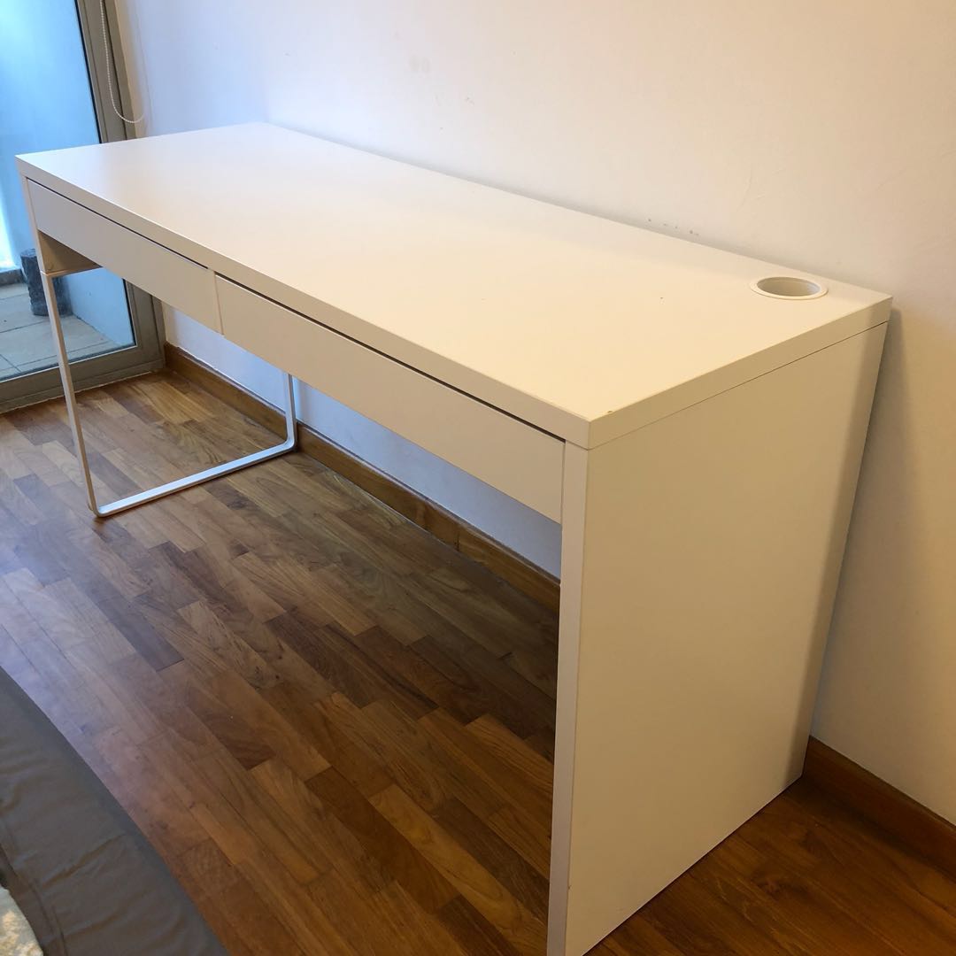 Ikea Micke Desk, Furniture & Home Living, Furniture, Tables & Sets on ...