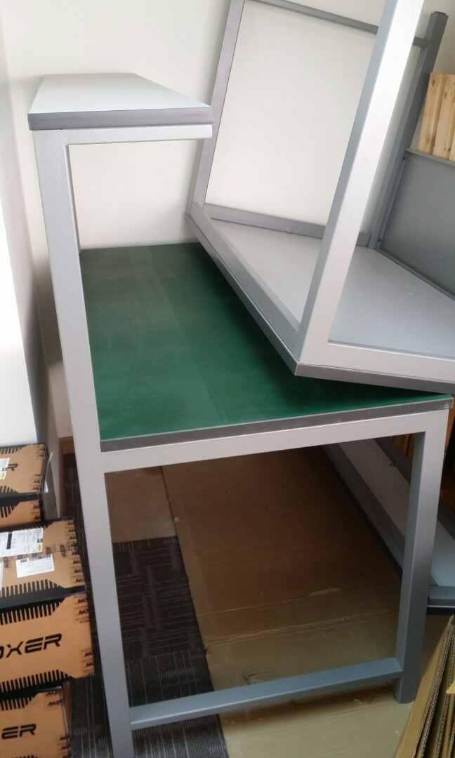 Industrial Double Decker Table, Furniture & Home Living, Furniture ...