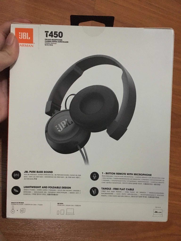 JBL T450 On-ear Headphones, Audio, Headphones & Headsets on Carousell