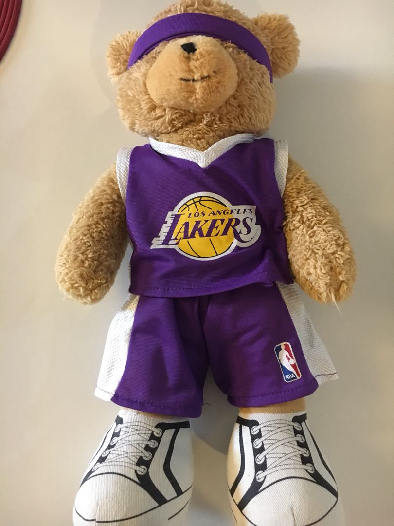 Lakers Teddy Bear, Hobbies & Toys, Toys & Games on Carousell