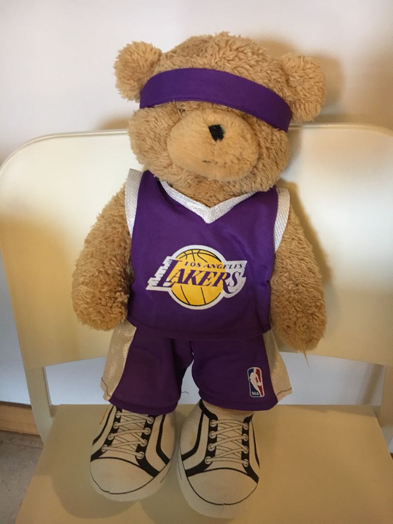 Lakers Teddy Bear, Hobbies & Toys, Toys & Games on Carousell