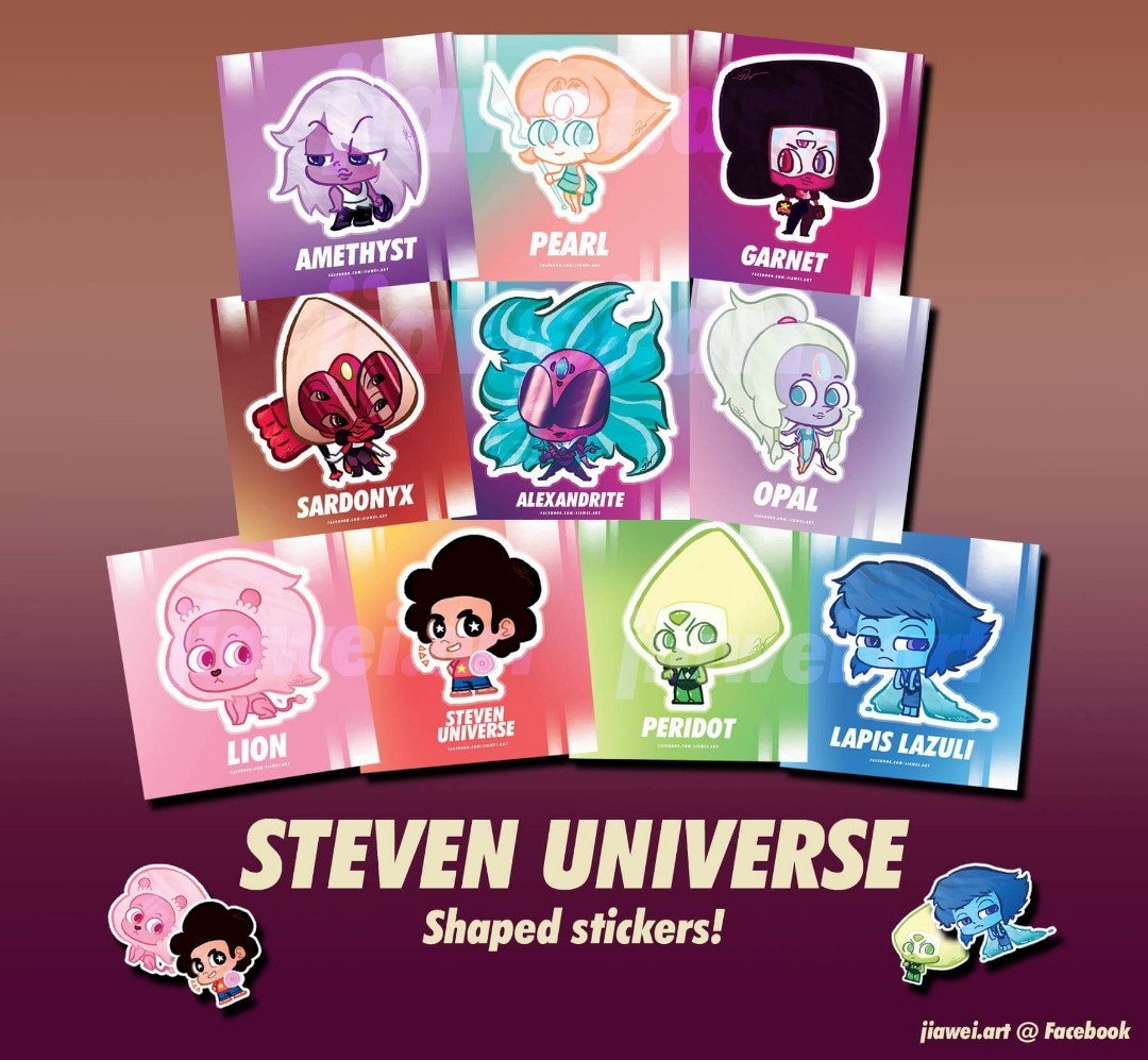 Steven universe shaped stickers, Hobbies & Toys, Stationery & Craft ...