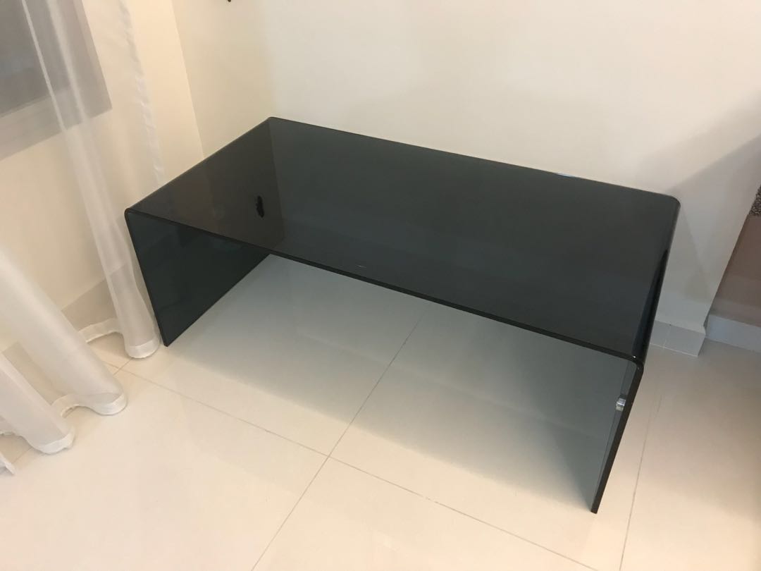 Tinted Glass Coffee Table, Furniture & Home Living, Furniture, Tables ...