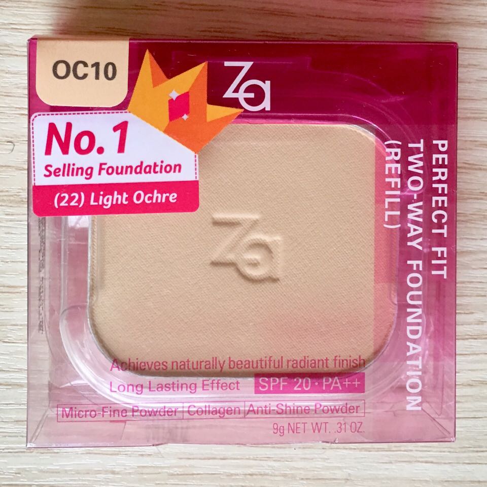 Za Perfect Fit Two way Foundation OC10 (22) Light Ochre, Beauty & Personal Care, Face, Makeup on ...
