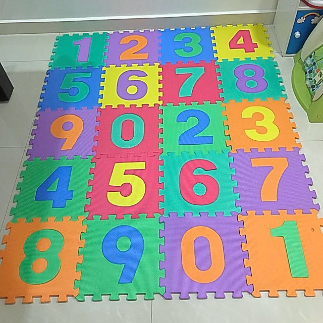 123 Number Foam Playmat, Babies & Kids, Bathing & Changing, Changing ...