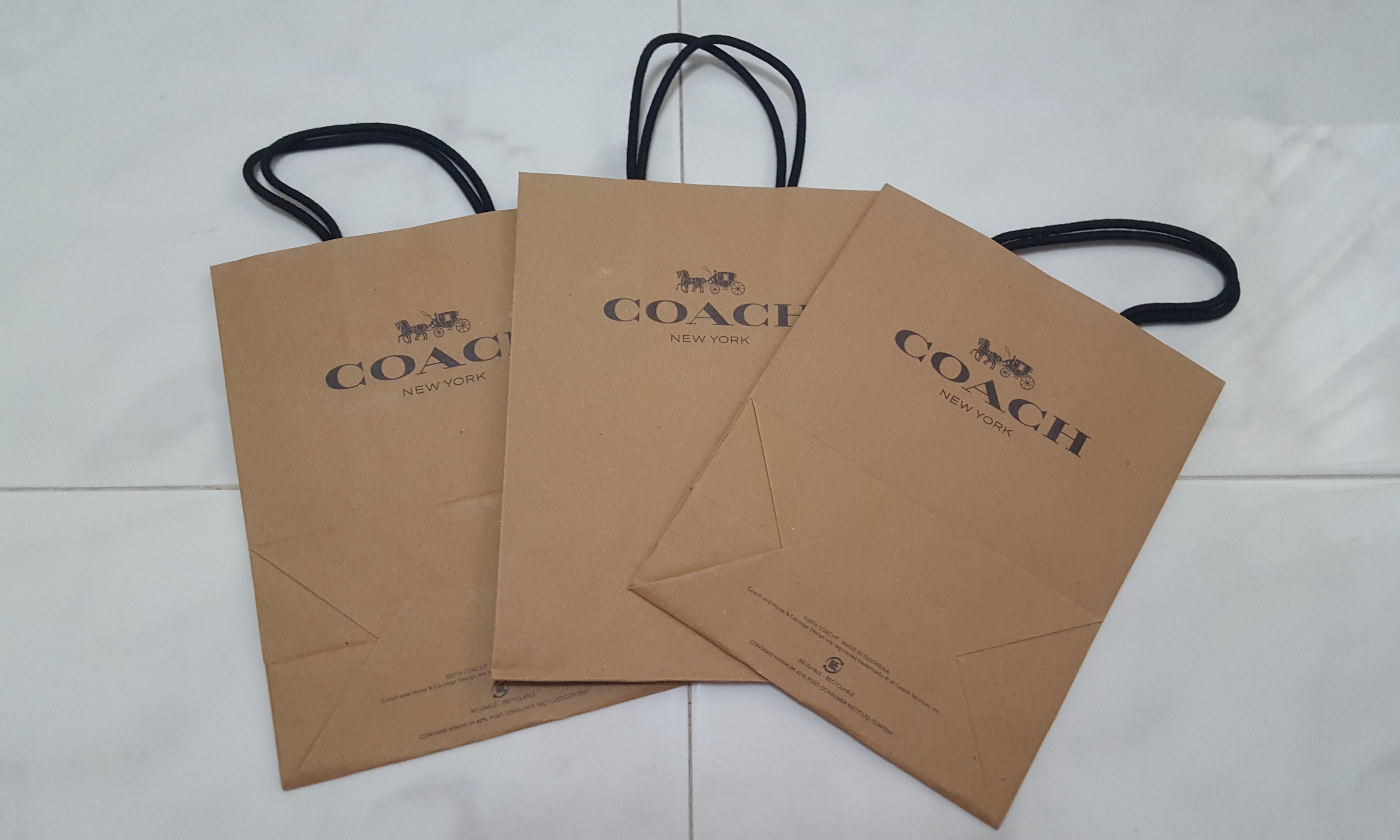 BN Coach Paper Bag, Women's Fashion, Bags & Wallets, Purses & Pouches on Carousell