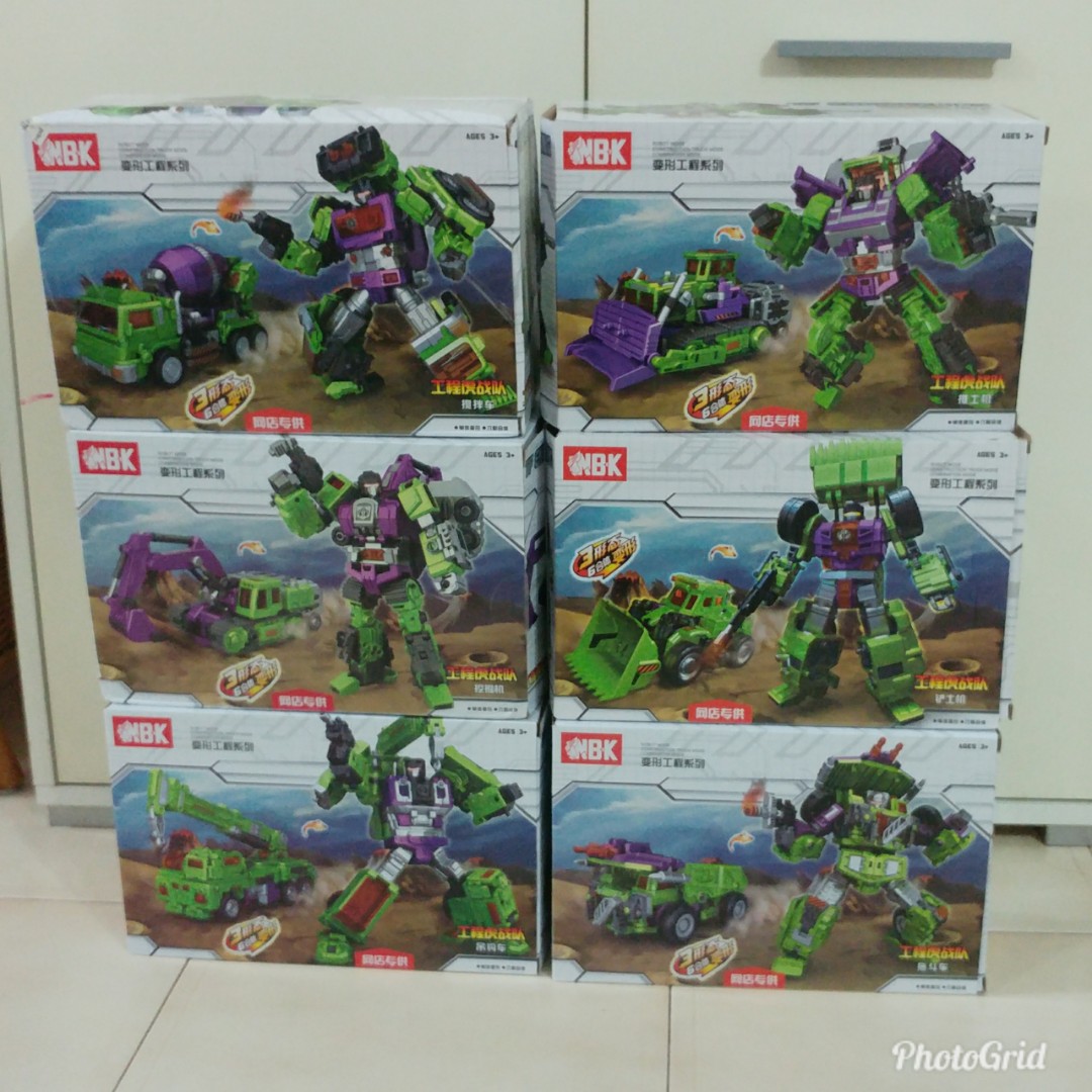 *Last Set* Full Set of 6 - NBK Devastator aka KO GT Gravity Builder ...