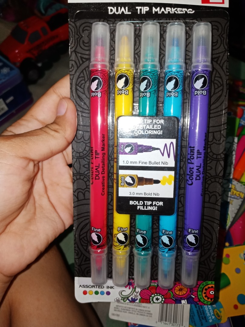 Inc. Color Point Detail Coloring 5 Dual Tip Markers, Hobbies & Toys ...