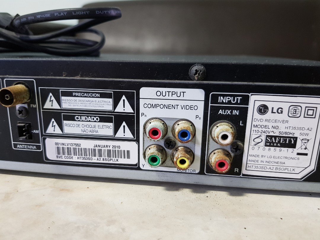 LG DVD Receiver player, TV & Home Appliances, TV & Entertainment ...