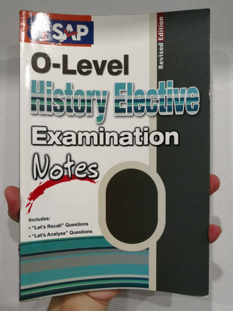 O-level History Elective Examination Notes, Hobbies & Toys, Books ...