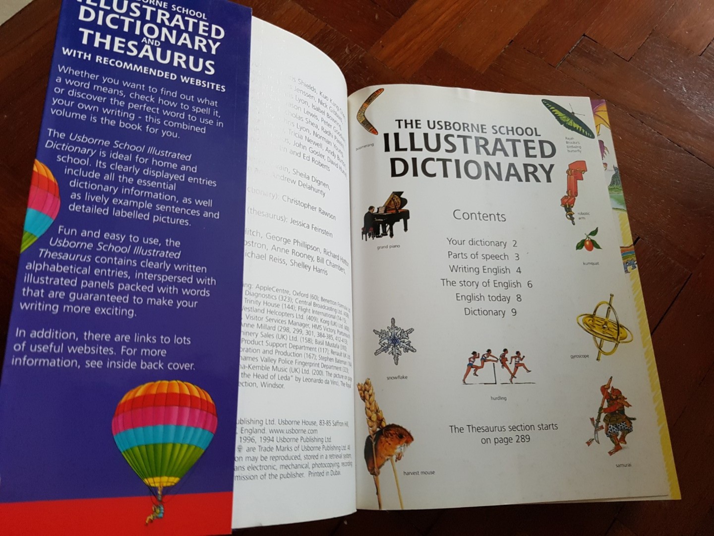 The usborne school illustrated dictionary and thesaurus, Hobbies & Toys ...