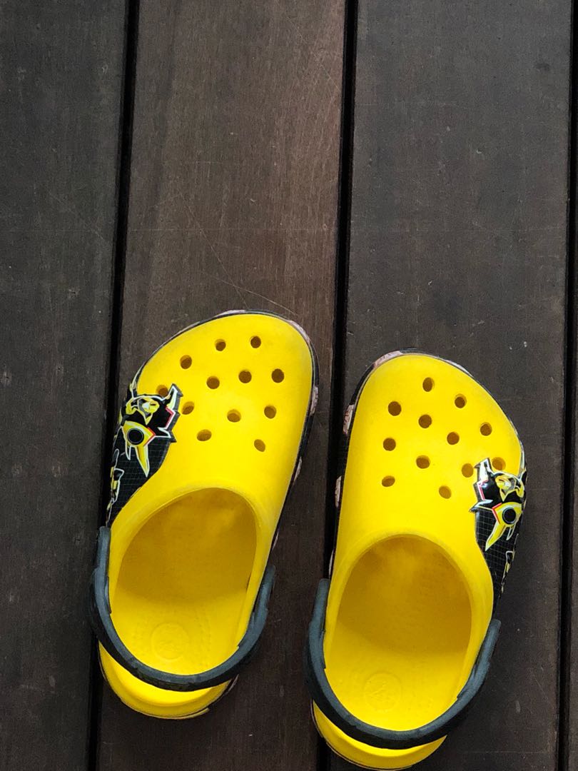Transformers bumblebee Crocs size 8-9, Babies & Kids, Babies & Kids ...