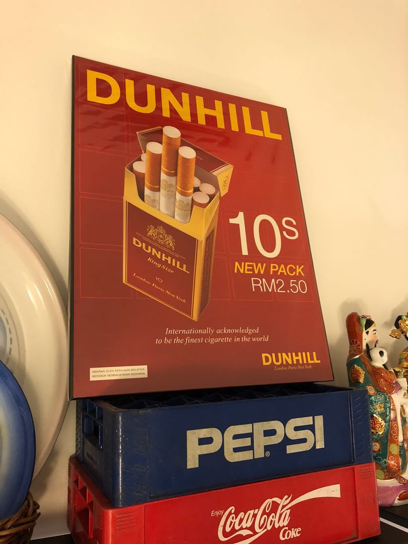 Vintage Dunhill poster, Hobbies & Toys, Collectibles & Memorabilia ...