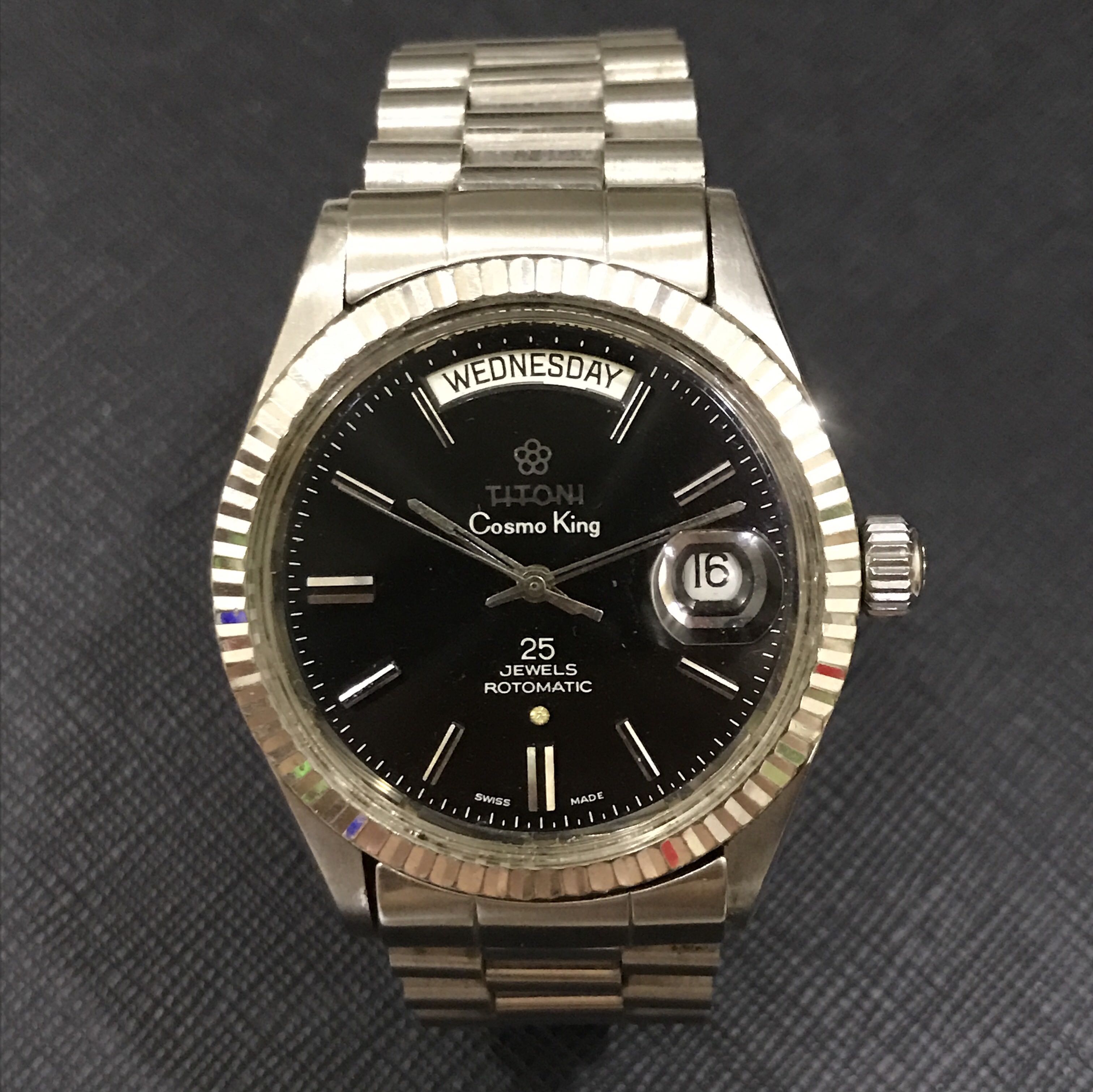 Vintage Titoni Cosmo King Watch, Women's Fashion, Watches & Accessories ...