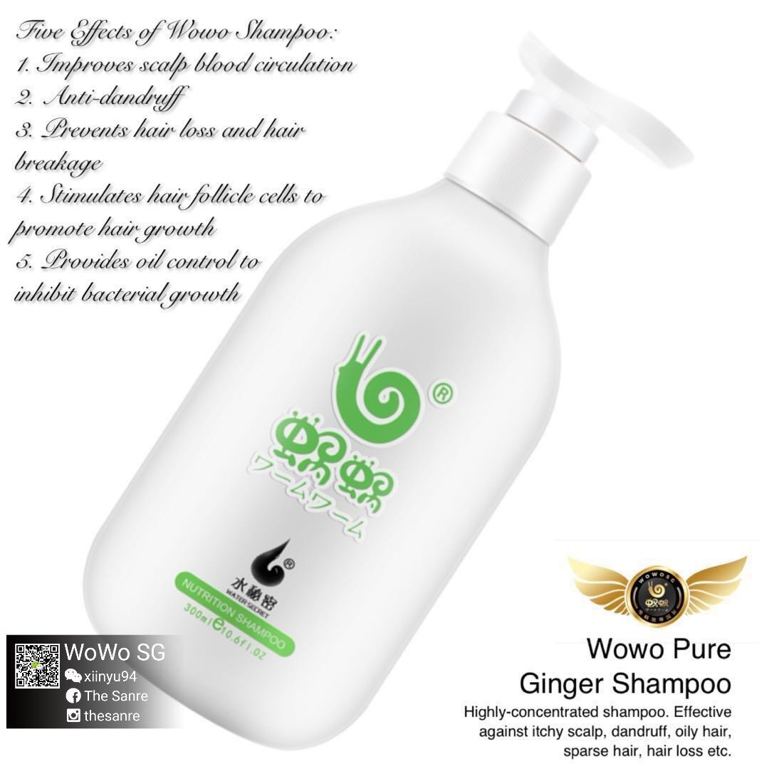 WoWo Pure Ginger Shampoo 300ml, Beauty & Personal Care, Hair on Carousell