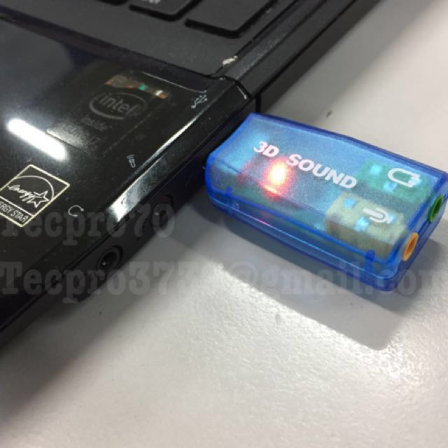 USB Audio 3D Sound Card Adapter for Gaming PlayStation PS3 , PS4 ...