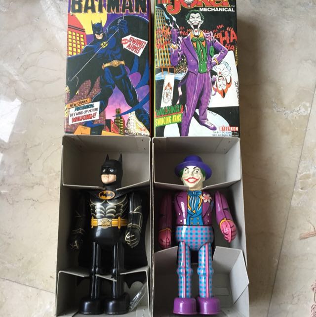 Billiken Tin Toy Wind Up Batman Joker, Hobbies & Toys, Memorabilia ...