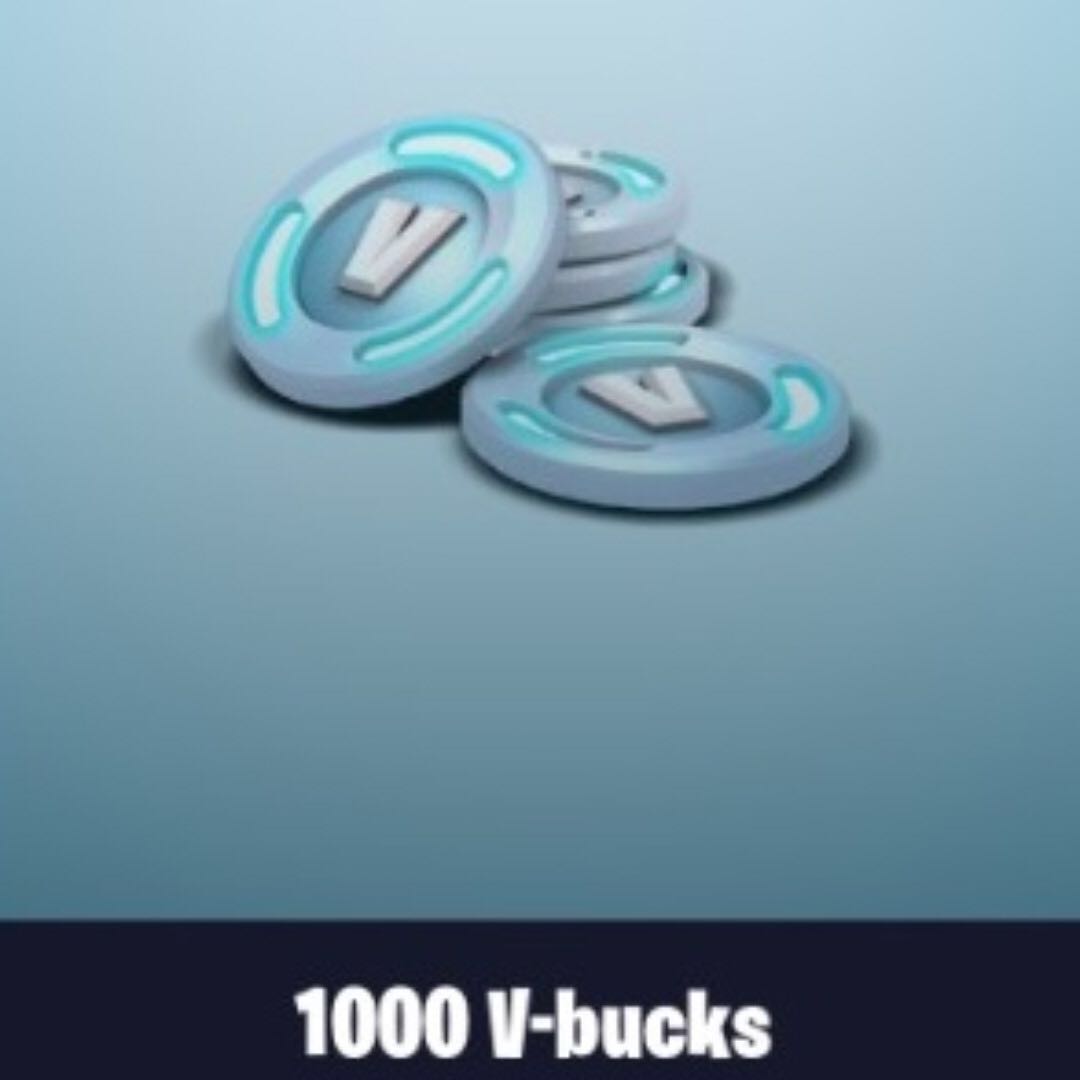 Fortnite 1000 V-Bucks, 興趣及遊戲, 玩具 & 遊戲類 - Carousell